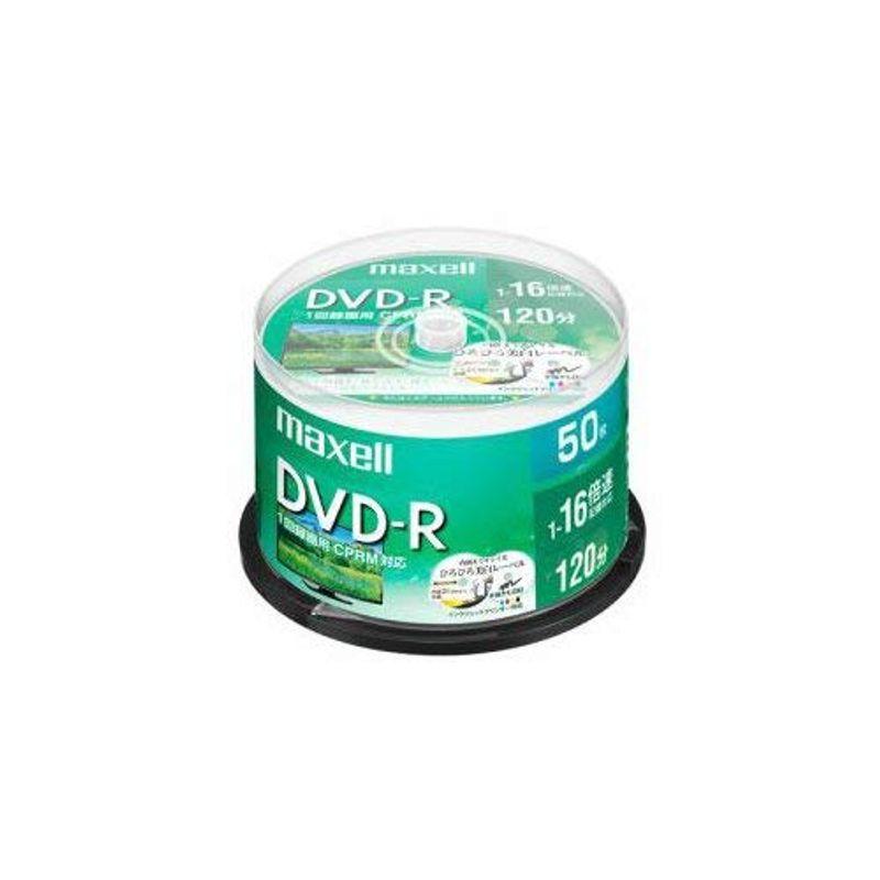 maxell 録画用 DVD-R 標準120分 16倍速 CPRM プリンタブルホワイト 50枚スピンドルケース DRD120WPE.50S : BRセレクトストア - 通販 - Yahoo ...