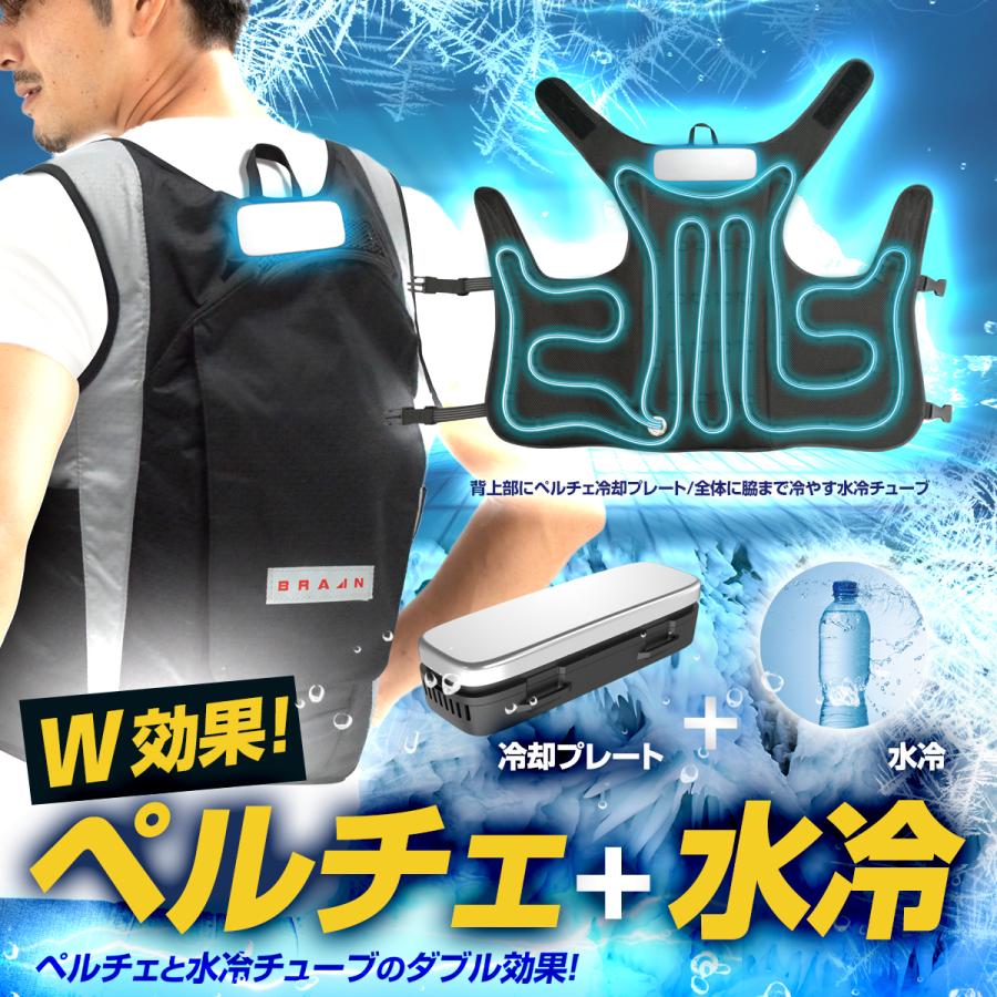 【新型モデル】【BR-871-2-1特大】送料無料(一部地域除く) ブレイン ペルチェ水冷服ベスト (服のみ)(特大サイズ) 水冷ベスト : 天晴天国 - 通販 - Yahoo!ショッピング
