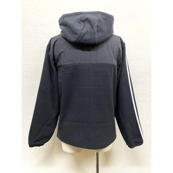 adidas Originals アディカラー 3ストライプ テディフリースフーディー （ブラック）（IZ4802 ...