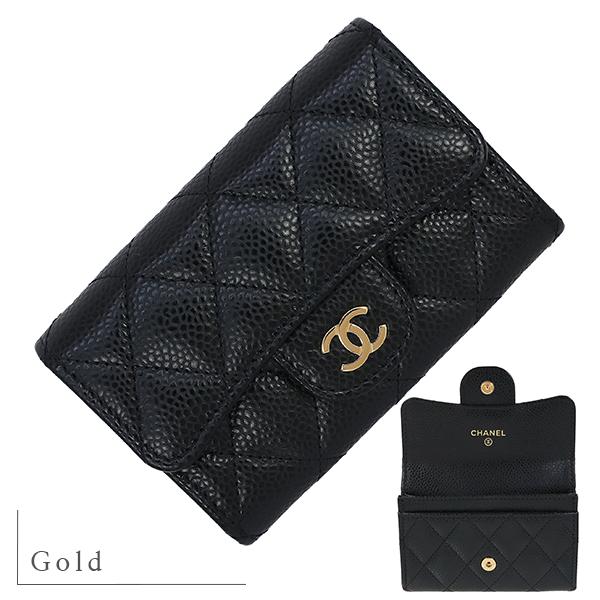 キャビアスキン シャネル 名刺入れ クラシックフラップカードケース ブラック ゴールド 1131 : ACROSS～アクロス～ - 通販 - Yahoo!ショッピング