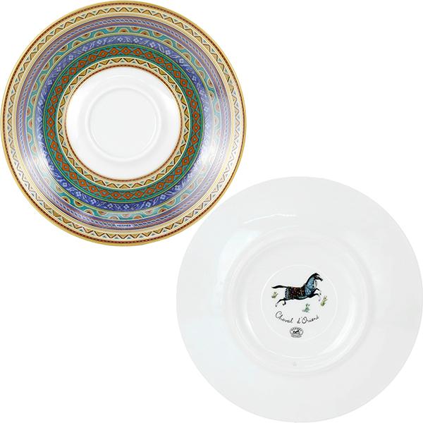 HERMES エルメス ティーカップ＆ソーサー No4 No5 シュヴァルドリアン Cheval d’Orient 3334 : ACROSS ...