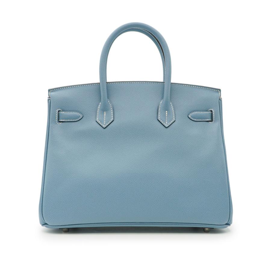 Birkin 未使用品 HERMES エルメス バーキン30 ハンドバッグ ブルー
