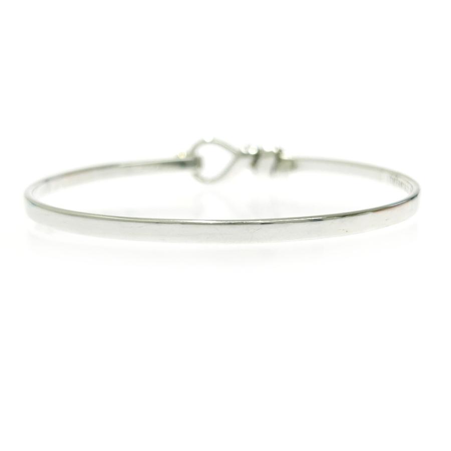 TIFFANY&Co. 【箱付き】 ティファニー シルバー ゴールド フック&アイ バングル 9.4g 925/750刻印 380933 ...