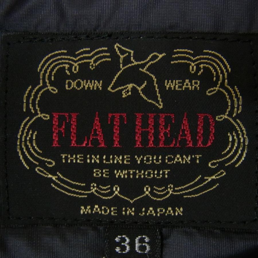 THE FLAT HEAD ザフラットヘッド レザートリム ダウン THE FLAT HEAD ザフラットヘッド レザートリム ダウン