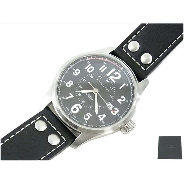 HAMILTON 【中古】HAMILTON ハミルトン H70615733 カーキフィールド オフィサー 自動巻時計 ブラック系 : ブランド ...