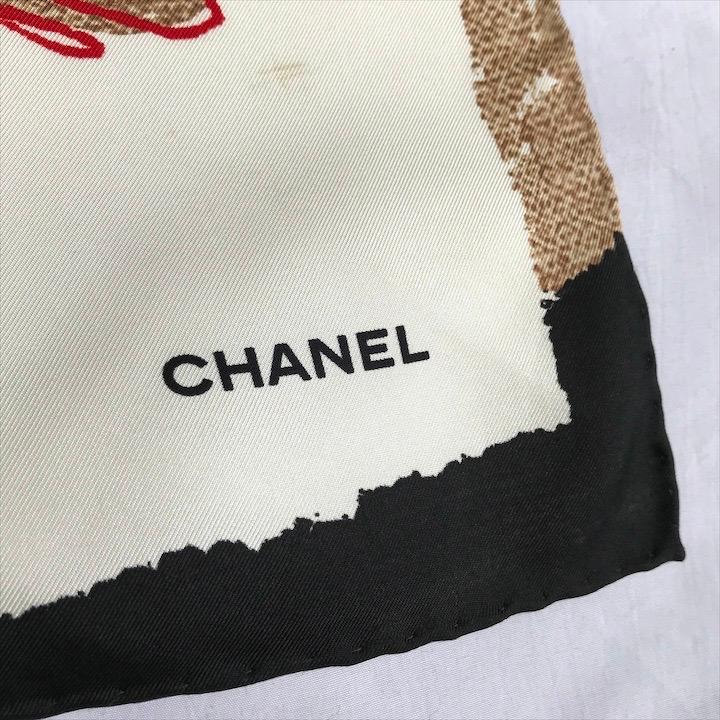 良品 CHANEL シャネル ココマーク カメリア 大判 スカーフ シルク 100％ レディース k4553 : エムズファクトリー - 通販 ...
