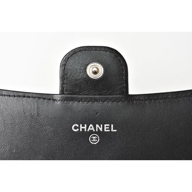 キャビアスキン シャネル 財布 AP0241 CHANEL 長財布 タイムレス・クラシック マトラッセ ラムスキン ブラック/ボルドー ...