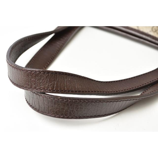 GG グッチ トートバッグ/ハンドバッグ GUCCI コーティングキャンバス/PVC GGブラウン/ベージュ 181004 : Import ...