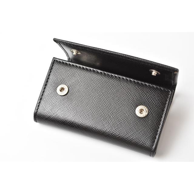 PRADA（プラダ） キーケース/キーホルダー PRADA 6連 M222A SAFFIANO/型押しレザー NERO/ブラック 未使用 ...