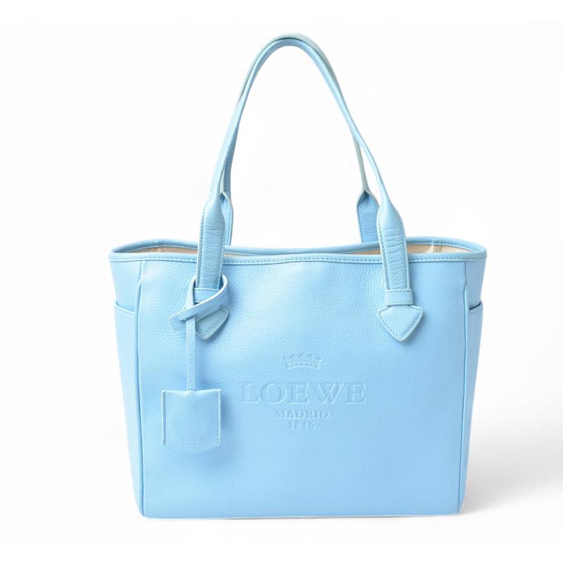 LOEWE ロエベ トートバッグ ヴィンテージ A4収納可 バッグ HERITAGE/ヘリテージ カーフスキン/ロゴ ライトブルー : Import shop P.I.T. - 通販 ...
