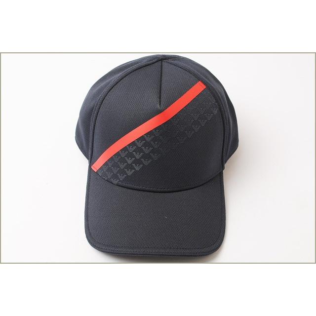 EMPORIO ARMANI エンポリオアルマーニ キャップ/帽子 ARMANI メンズ ベースボールキャップ ネイビー/レッド 627786 ...