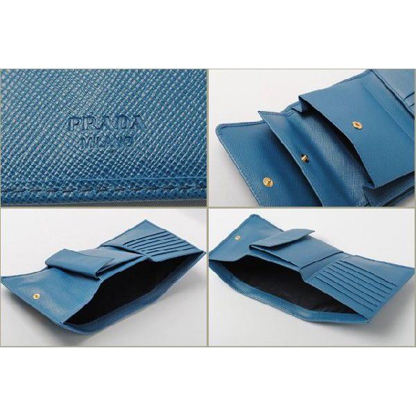 プラダ 折財布 1M0170 SAFFIANO METAL 型押しレザー COBALTO/コバルト PRADA :co-p-040:Import shop P.I.T. - 通販 ...
