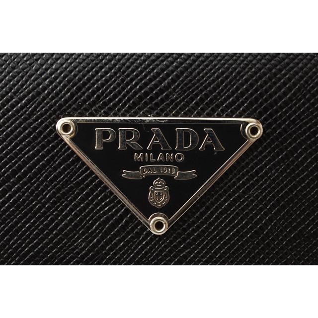 PRADA プラダ アウトレット キーケース/キーホルダー 6連 M222A SAFFIANO/サフィアノ NERO/ブラック ...