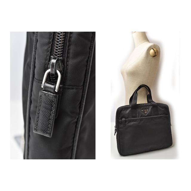 PRADA プラダ PCケース/ビジネスバッグ 男女兼用 ブリーフケース/macbook iPad タブレットケース ナイロン NERO ...
