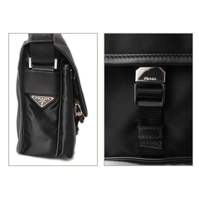 プラダ ショルダーバッグ/メッセンジャーバッグ PRADA ナイロン/サフィアノ ブラック VA0768 アウトレット :p-17-019:Import shop P.I.T. - 通販 ...