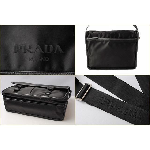 プラダ ショルダーバッグ/メッセンジャーバッグ PRADA ナイロン/サフィアノ ブラック VA0768 アウトレット : p-17-019 : Import shop P.I.T. - 通販 ...