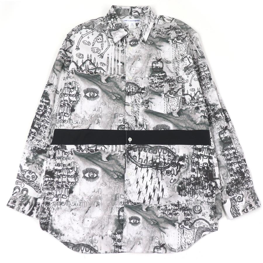 COMME des GARCONS SHIRT 極美品 COMME コムデギャルソンシャツ BRETT WESTFALL グラフィックプリント ...