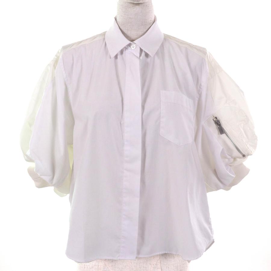 sacai（サカイ） 極美品△Sacai 22-06070 パフィスリーブ ドッキング