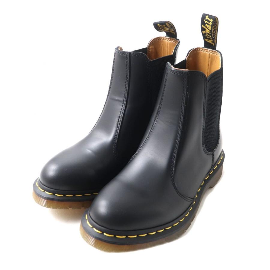 極美品★Dr.Martens ドクターマーチン 2976 YS サイドゴア レザー ブーツ／チェルシーブーツ レディース ブラック UK4 保管袋付 シンプル : GREENヤフーショッピング ...