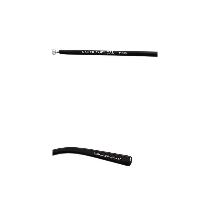 極美品 金子眼鏡 カネコガンキョウ KJ-35 ウェリントン 跳ね上げ式 度入り 眼鏡/アイウェア ブラック 51 22-145 日本製 ...