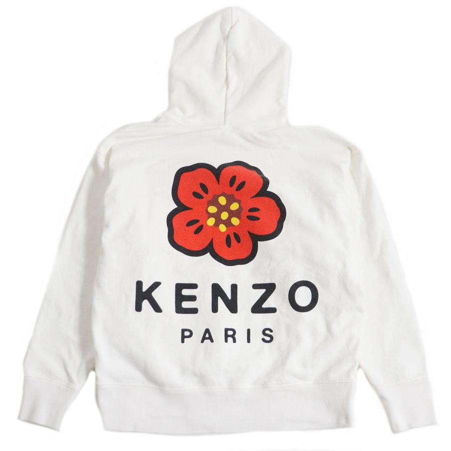 美品 22SS KENZO/ケンゾー Boke Flower ロゴプリント コットン プルオーバー スウェットパーカー/フーディー アイボリー M 正規品 メンズ : t06-st30508 ...
