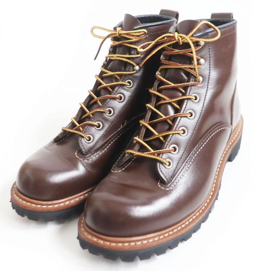 美品 RED WING/レッドウィング 2933 LINEMAN 6インチ ラインマン レザー ワークブーツ/アンクルブーツ チョコレート ...