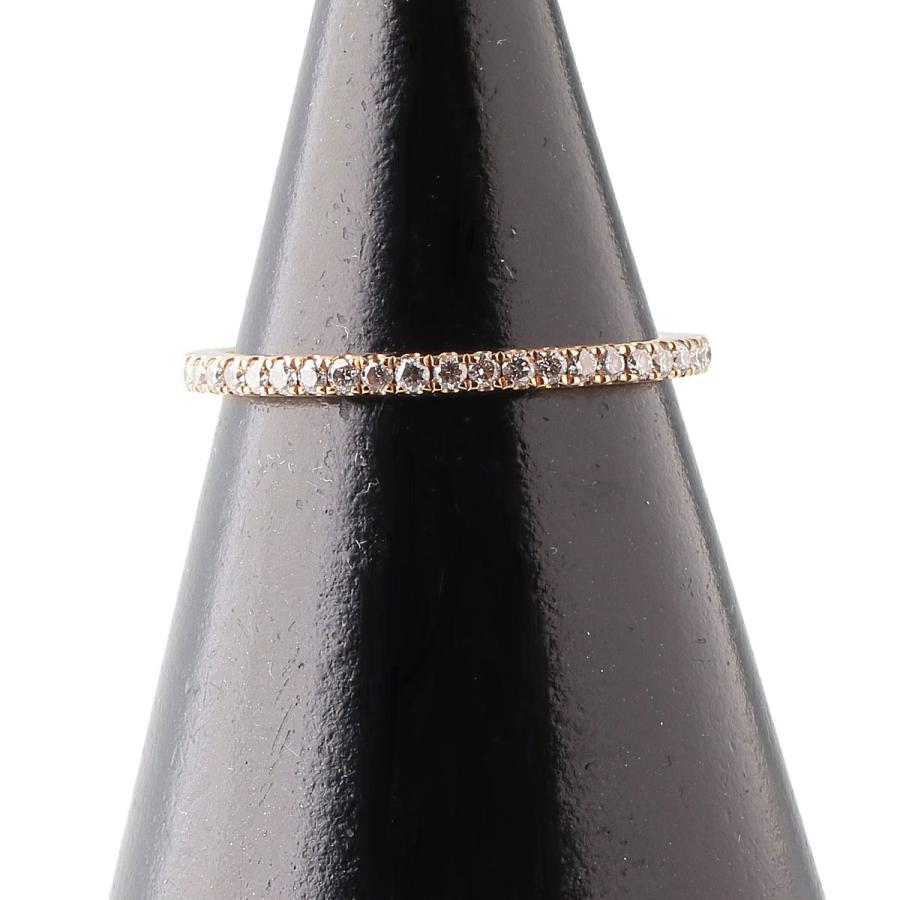 AHKAH アーカー 現行モデル ダイヤ リング ティナ ハーフエタニティ 約8号 0.16ct K18YG 新品仕上げ済 AHKAH ...