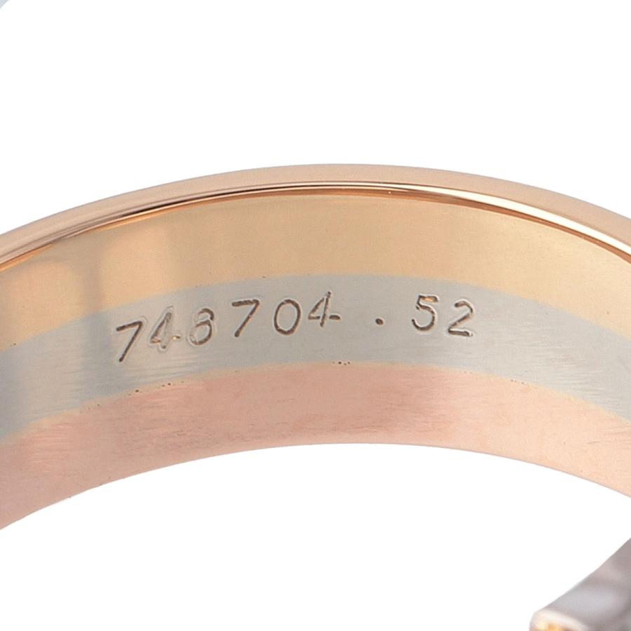 Cartier（カルティエ） 2C ダイヤ リング スリーカラー #52 750WG/YG/PG 新品仕上げ済 Cartier【15997 ...