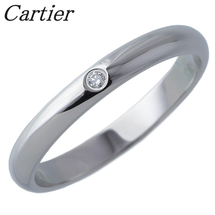 Cartier カルティエ ダイヤ リング 1895 ウェディング 1PD #50 幅2.5mm PT950 新品仕上げ済 Cartier【16660】 : ブランド テアトロン - 通販 ...
