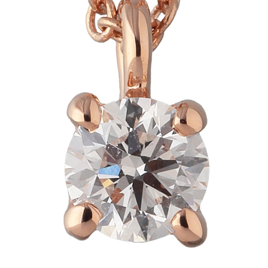 ティファニー ソリティア ダイヤ ネックレス Au750PG 直径3.6mm 0.17ct 41cm 箱 新品仕上げ済 TIFFANY ...