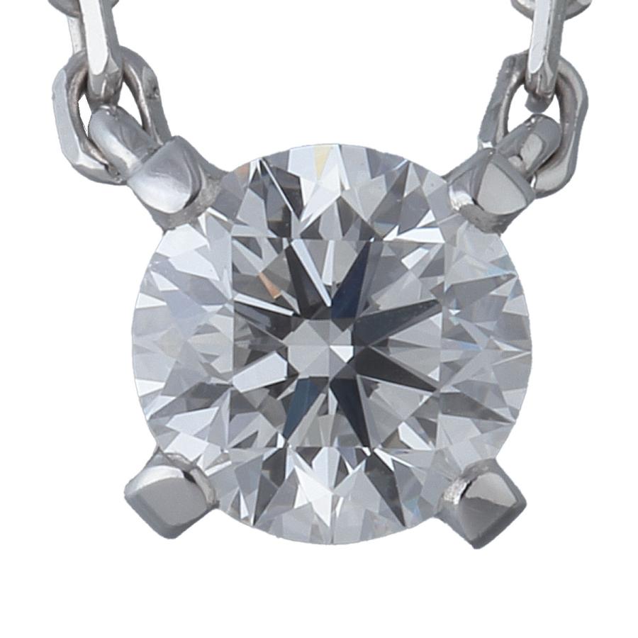 Cartier カルティエ 1895 ソリテール ダイヤ ネックレス 0.21ct E-VS1-3EX 42cm Au750WG GIAレポート 保証書(2023年)【17507 ...