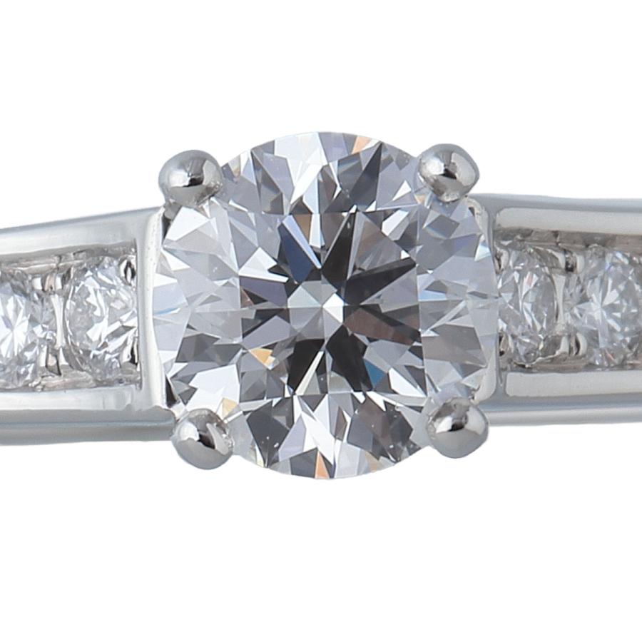 カルティエ ソリテール リング ダイヤ0.51ct G-VS1-3EX #57 Pt950 GIA鑑定書 箱 新品仕上げ済 Cartier ...