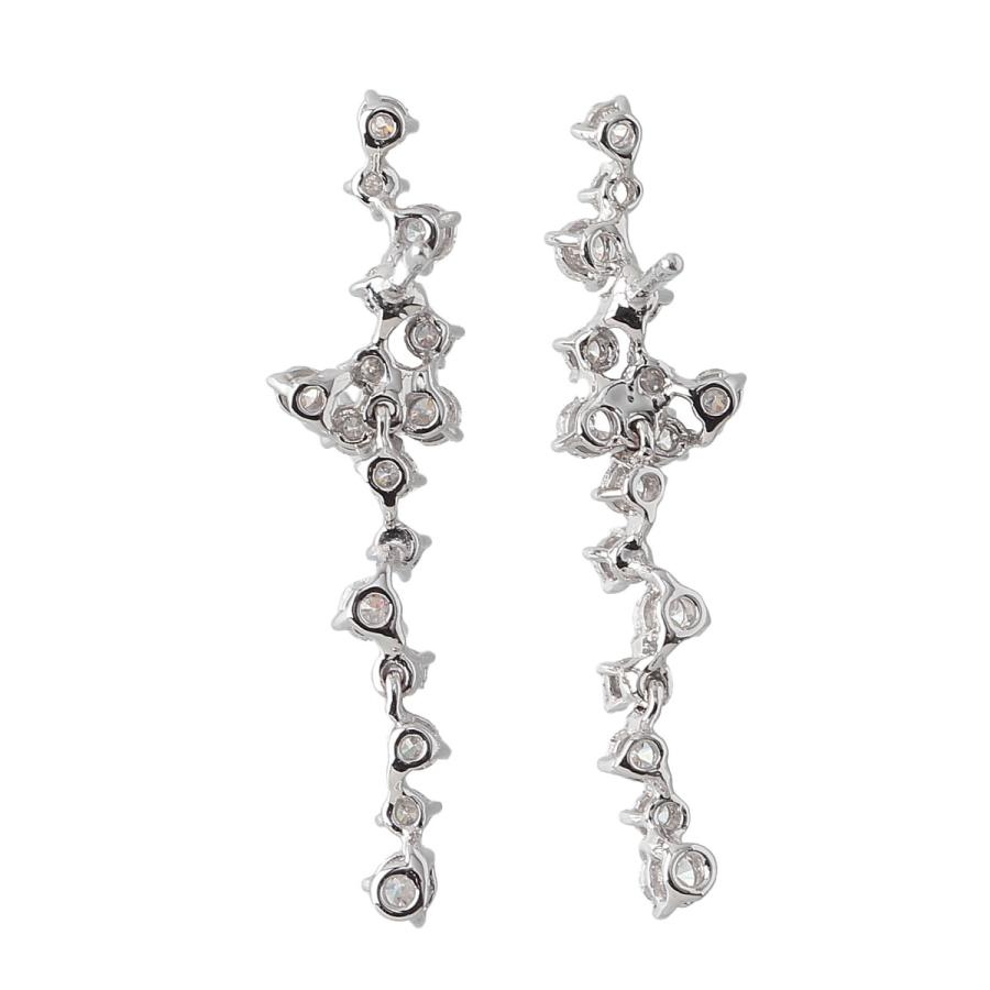 ダミアーニ ミモザ ダイヤ ピアス 750WG 20075411型 保証書(2020年) ポーチ 新品仕上げ済 DAMIANI【19685 ...