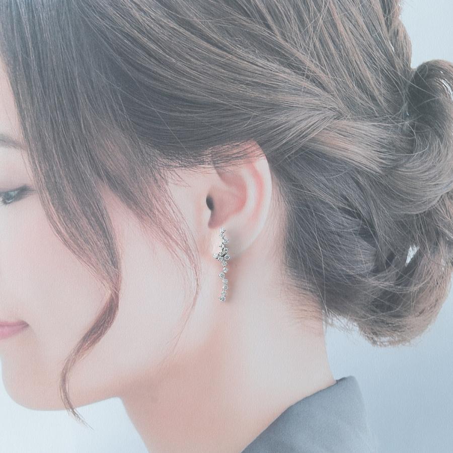 ダミアーニ ミモザ ダイヤ ピアス 750WG 20075411型 保証書(2020年) ポーチ 新品仕上げ済 DAMIANI【19685 ...