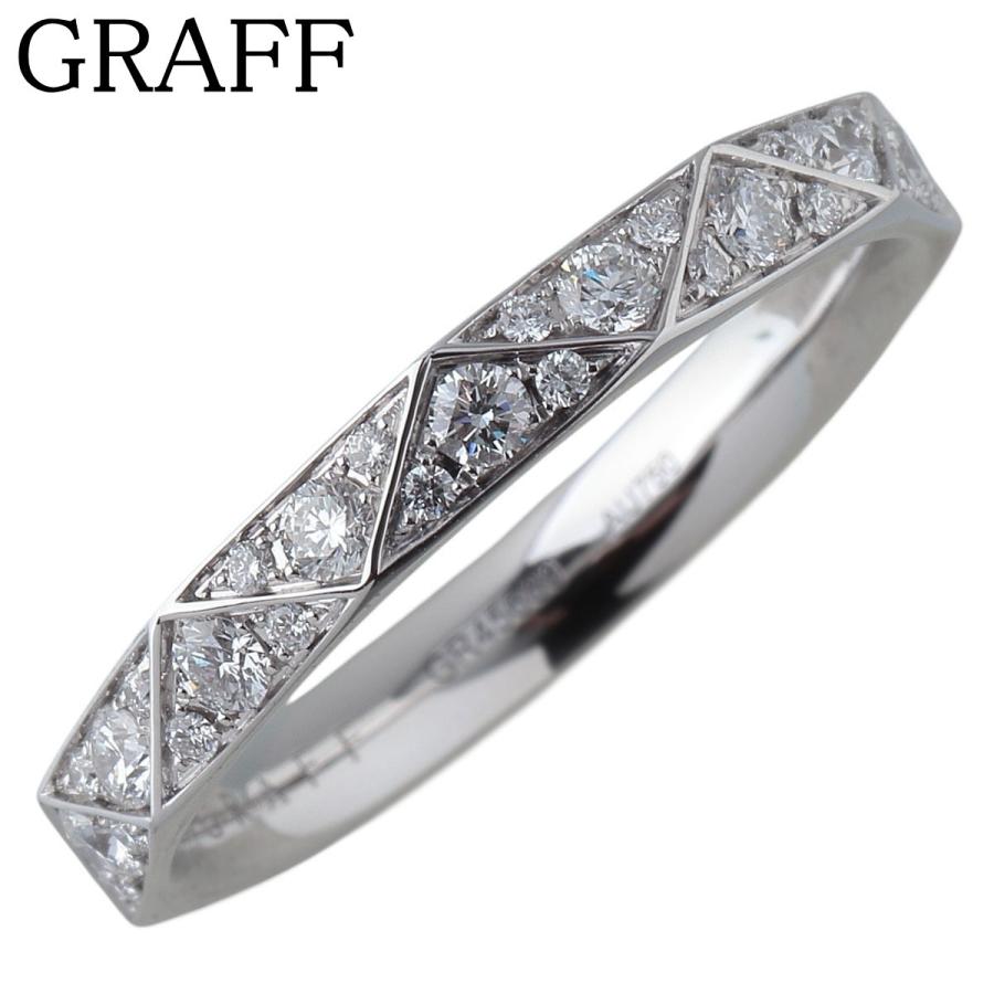 グラフ ダイヤ リング ローレンス シグネチャー ワイド ラージ 約16.5号 幅3.1mm AU750WG 箱 新品仕上げ済 GRAFF【20302】 : ブランド テアトロン - 通販 ...