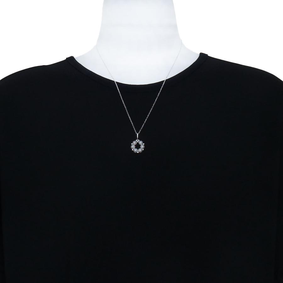 MIKIMOTO ミキモト ダイヤ パール ネックレス PP-10990AU型 アコヤパール5.4mm 42cm K18WG 新品仕上げ済 MIKIMOTO【20387】 : ブランド ...