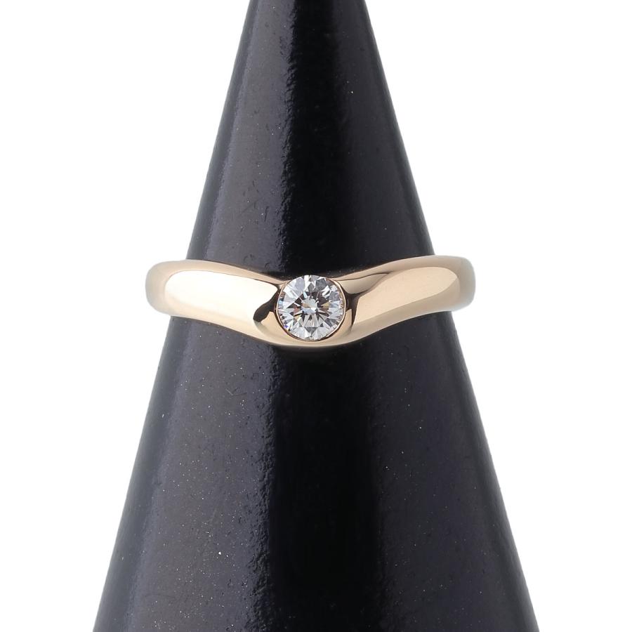 TIFFANY&Co. ティファニー ダイヤ リング カーブド 1PD 9号 750YG 新品仕上げ済 TIFFANY【21455 ...