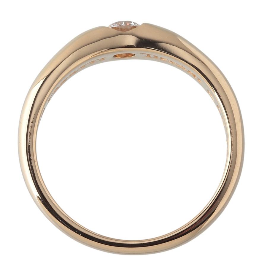TIFFANY&Co. ティファニー ダイヤ リング カーブド 1PD 9号 750YG 新品仕上げ済 TIFFANY【21455 ...