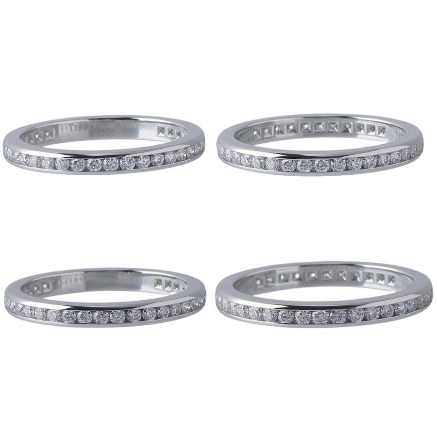 TIFFANY&Co. ティファニー チャネル フルエタニティ ダイヤ リング 10号〜10.5号 幅2.3mm PT950 フルサークル 箱 ...