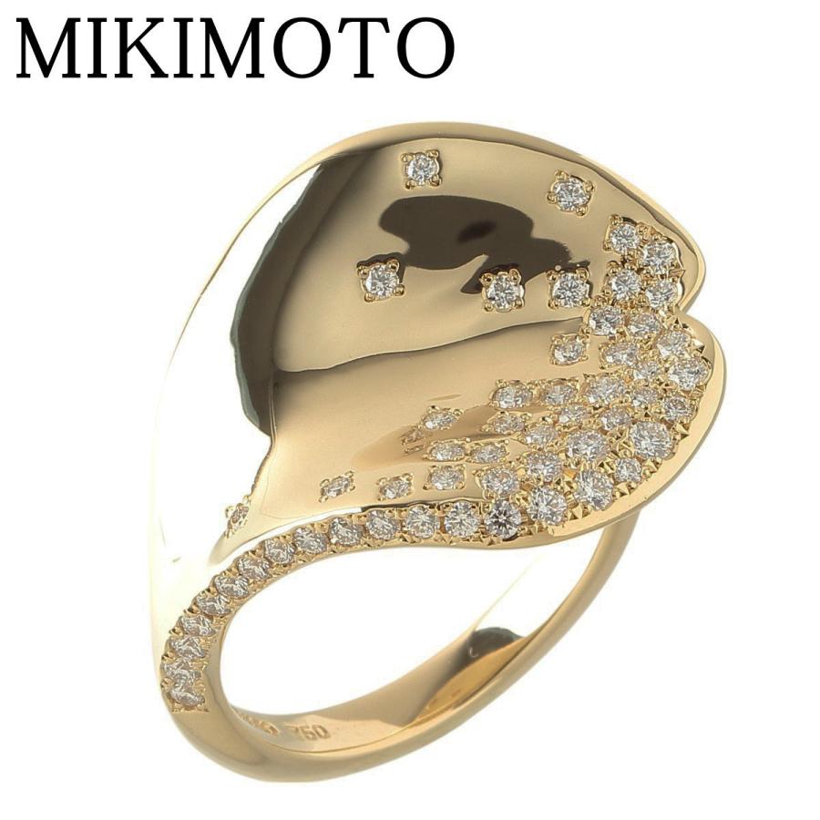 MIKIMOTO ミキモト レ ペタル ドゥ ギンザ ダイヤ リング 13号 0.39ct 750YG 箱 新品仕上げ済 MIKIMOTO【21677】 : ブランド テアトロン - 通販 ...