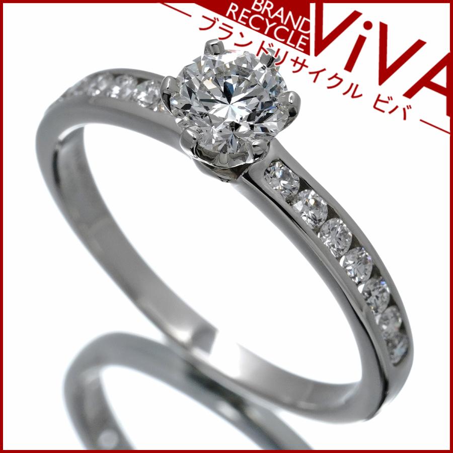 TIFFANY&Co. ティファニー チャネル セッティング ハーフエタニティ ダイヤモンド リング 指輪 Pt950 プラチナ 0.48ct 13号 : ブランドリサイクルVIVA ヤフー店 ...