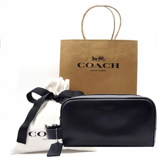 COACH コーチ バッグ 新作 新品 メンズ セカンドバッグ カーフレザー 2522 QBBK ブラック【コーチ箱 紙袋付き ギフト包装無料 ...