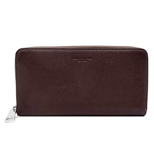 COACH（コーチ） 財布 新作 新品 メンズ ファスナー長財布 カーフ レザー ラウンドファスナー長財布 58102 SVMPL ブラウン ...
