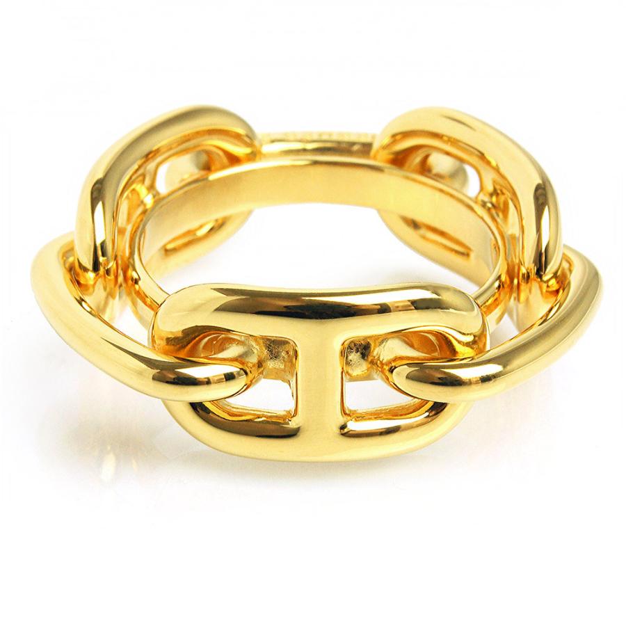 （新品・未使用品）エルメス HERMES シェーヌダンクル Anneau de carre Regate レガート ルガテ スカーフリング ゴールド 箱付 HERMES（エルメス） （新品・未使用品）エルメス シェーヌダンクル