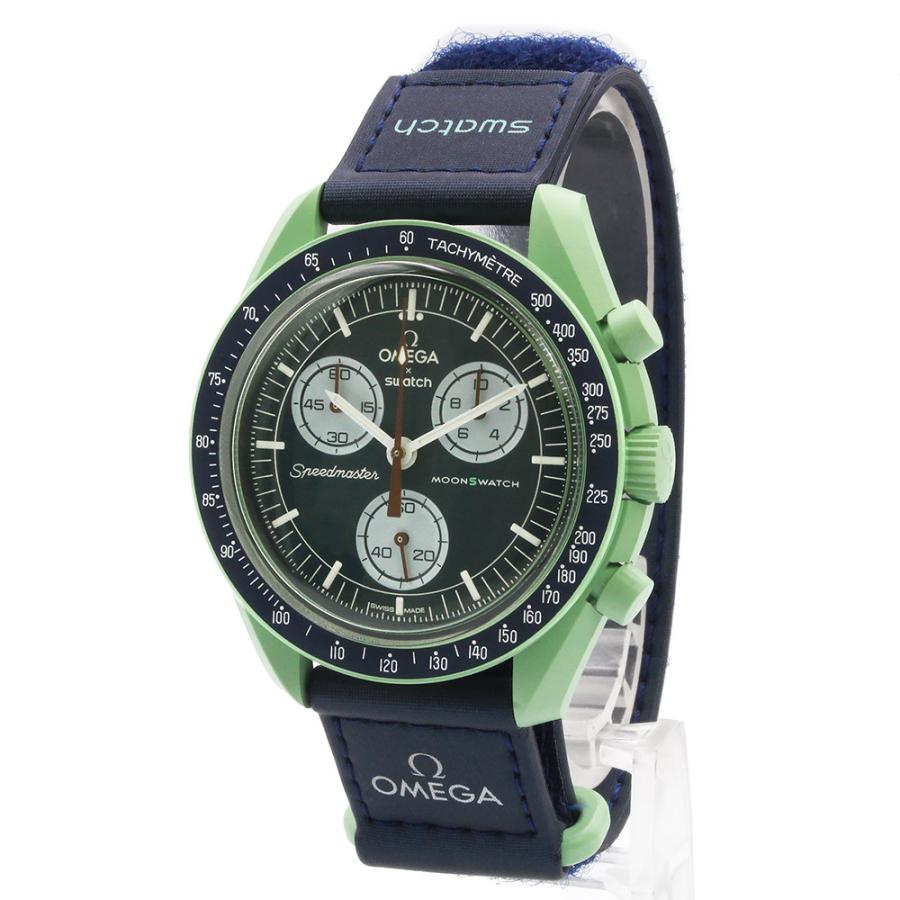 OMEGA（オメガ） （未使用 展示品）OMEGA SO33G100 スウォッチ Swatch ミッション オン アース スピードマスター ...
