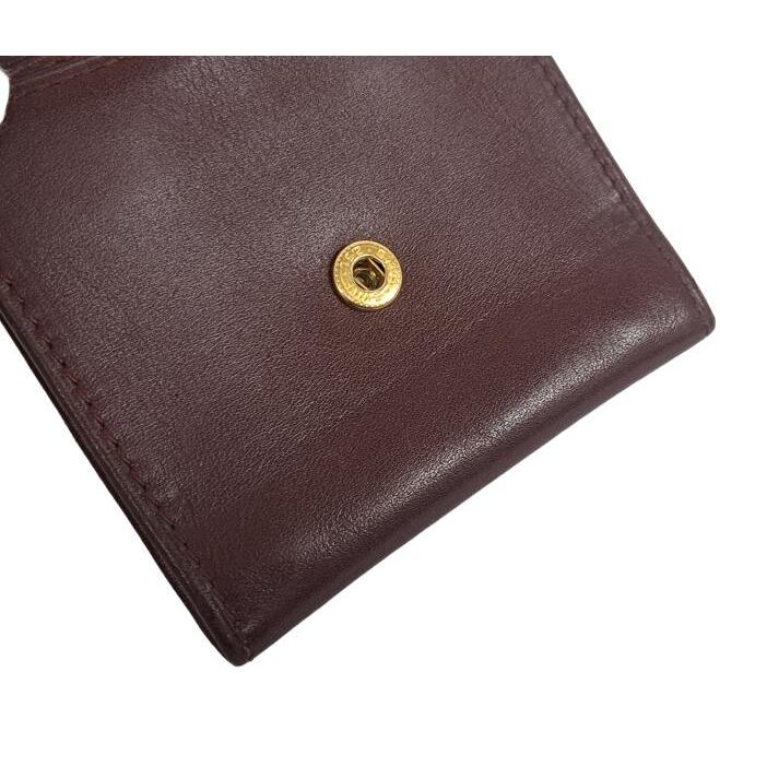 Cartier カルティエ コインケース マスト 小銭入れ ボルドー 2C C2 レザー メンズ レディース Cartier 本革 【中古 ...