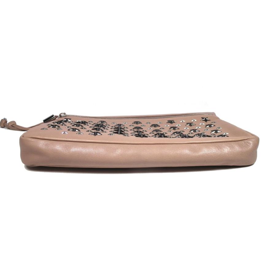 JIMMY CHOO ジミーチュウ セカンドバッグ レザー ポーチ スター JIMMY CHOO ジミーチュウ セカンドバッグ レザー ポーチ スター