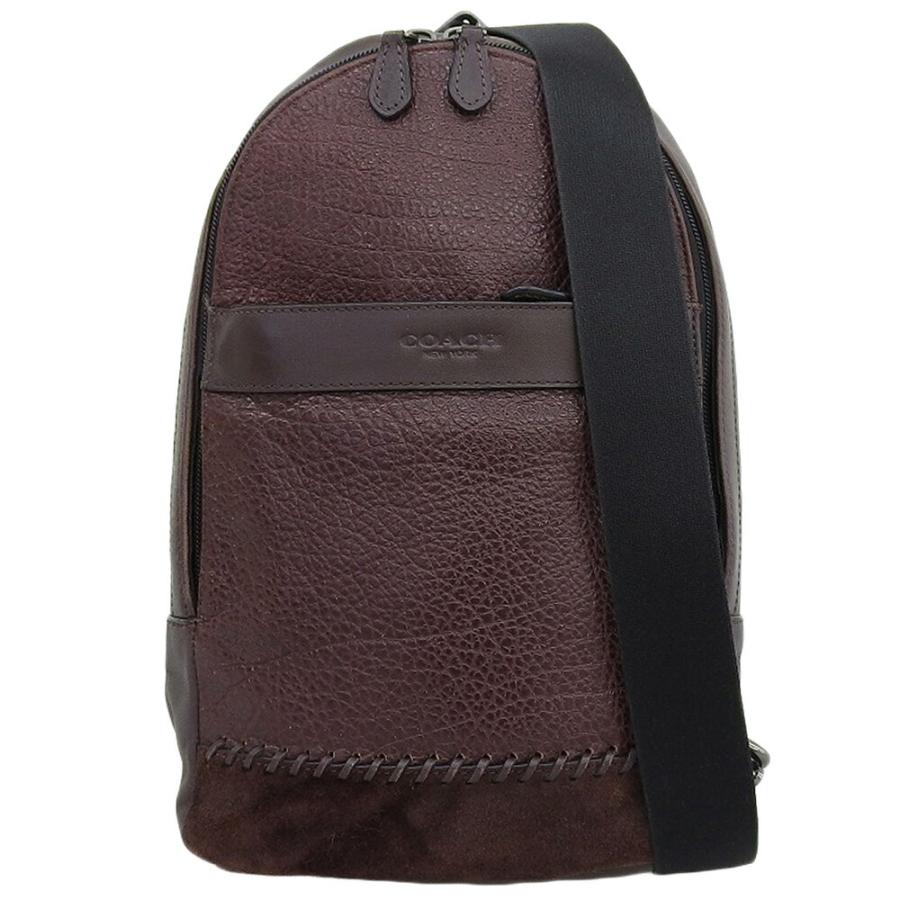 COACH 美品 コーチ 2019年 F11236 CHARLES PACK チャールズ レザー 2way ショルダー クロスボディ バッグ ...