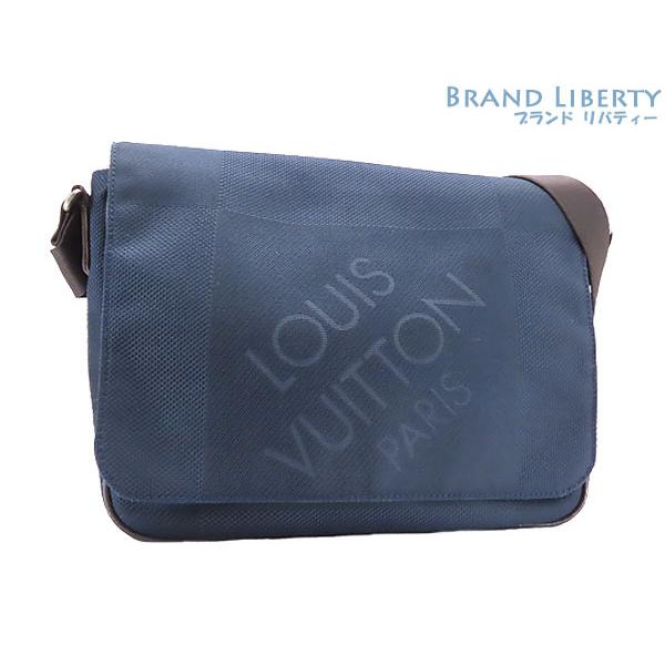 LOUIS VUITTON 美品 ルイヴィトン ダミエジェアン プチ メサジェ 斜め掛けショルダーバッグ メッセンジャーバッグ ブルーオセアン ...