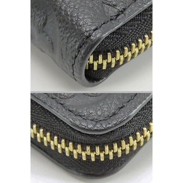 新品同様 ルイヴィトン LOUIS VUITTON モノグラム アンプラント ポルトフォイユ クレマンス ラウンドファスナー長財布 ノワール ...